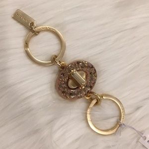 Coach | Accessories | Coach Signature Turnlock Valet Key Ring Fob Nwt ...